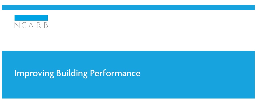 NCARB’s Improving Building Performance Continuing Education – draw